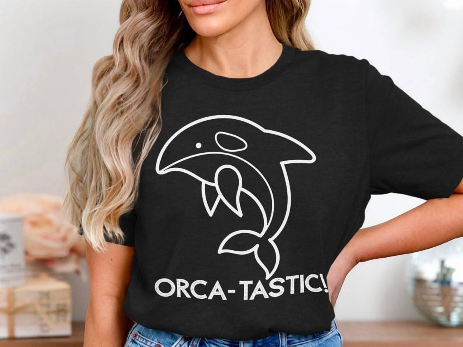100% cotton tshirts men tee Orca Marine Animal Ocean Apparel T-Shirt ...
