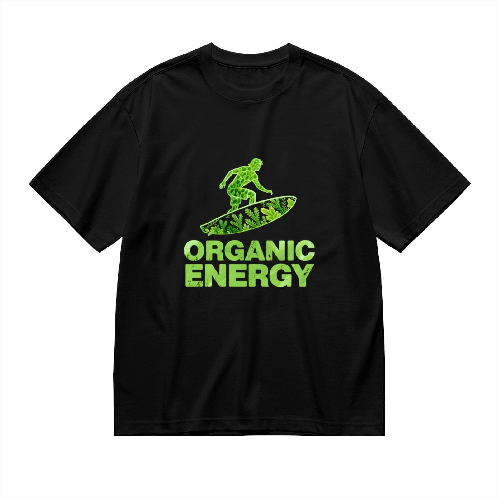 100% cotton tshirts men tee Organic Energy, Surfing Plant Man Print 1 ...