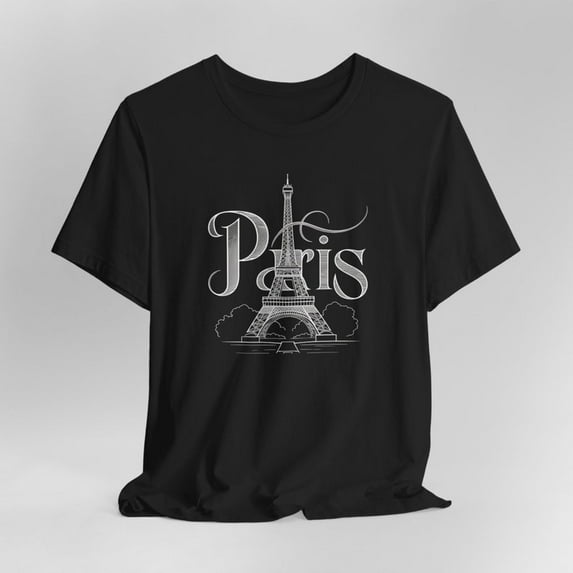 100% cotton tshirts men tee Paris Eiffel Tower Elegant T-Shirt ...