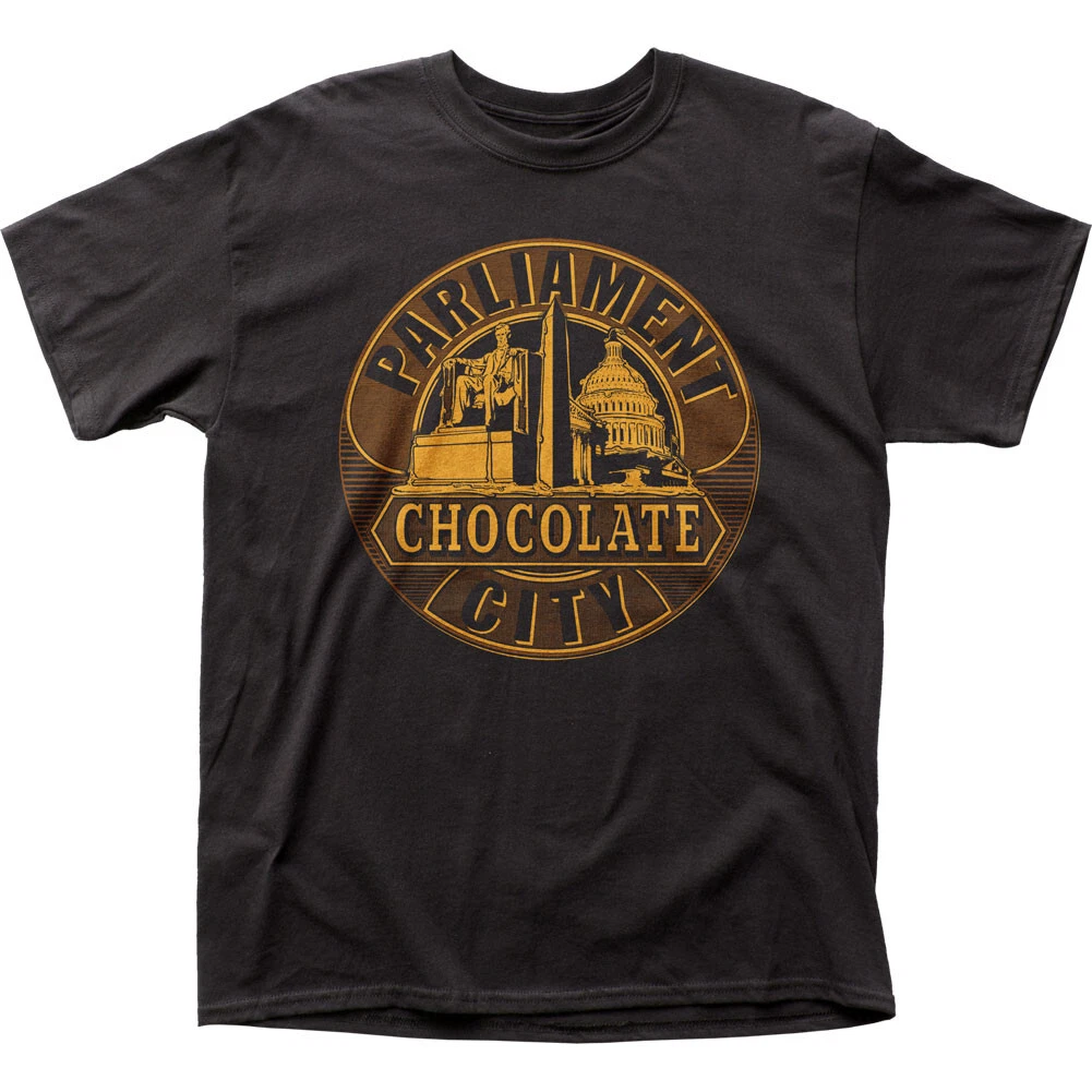 100% cotton tshirts men tee Parliament Chocolate City T Shirt Mens Funk ...