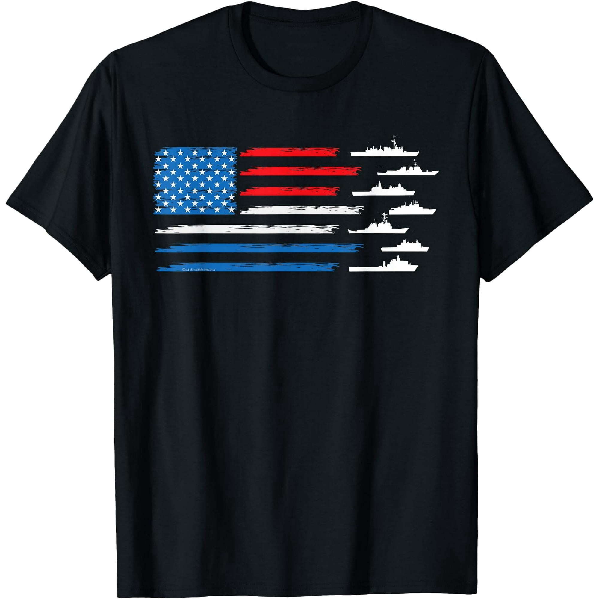 100% cotton tshirts men tee Patriotic Red White Blue USA Flag Military ...