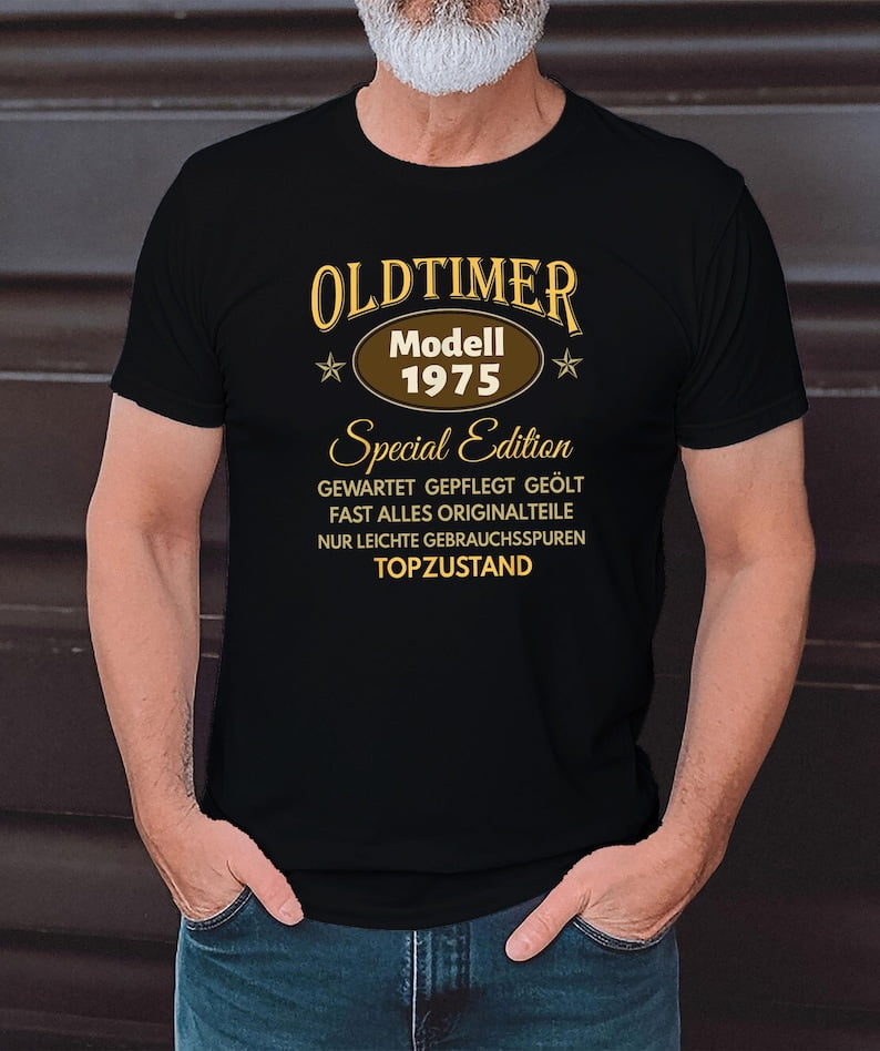 100% cotton tshirts men tee Personalized 50th Birthday T-Shirt ...