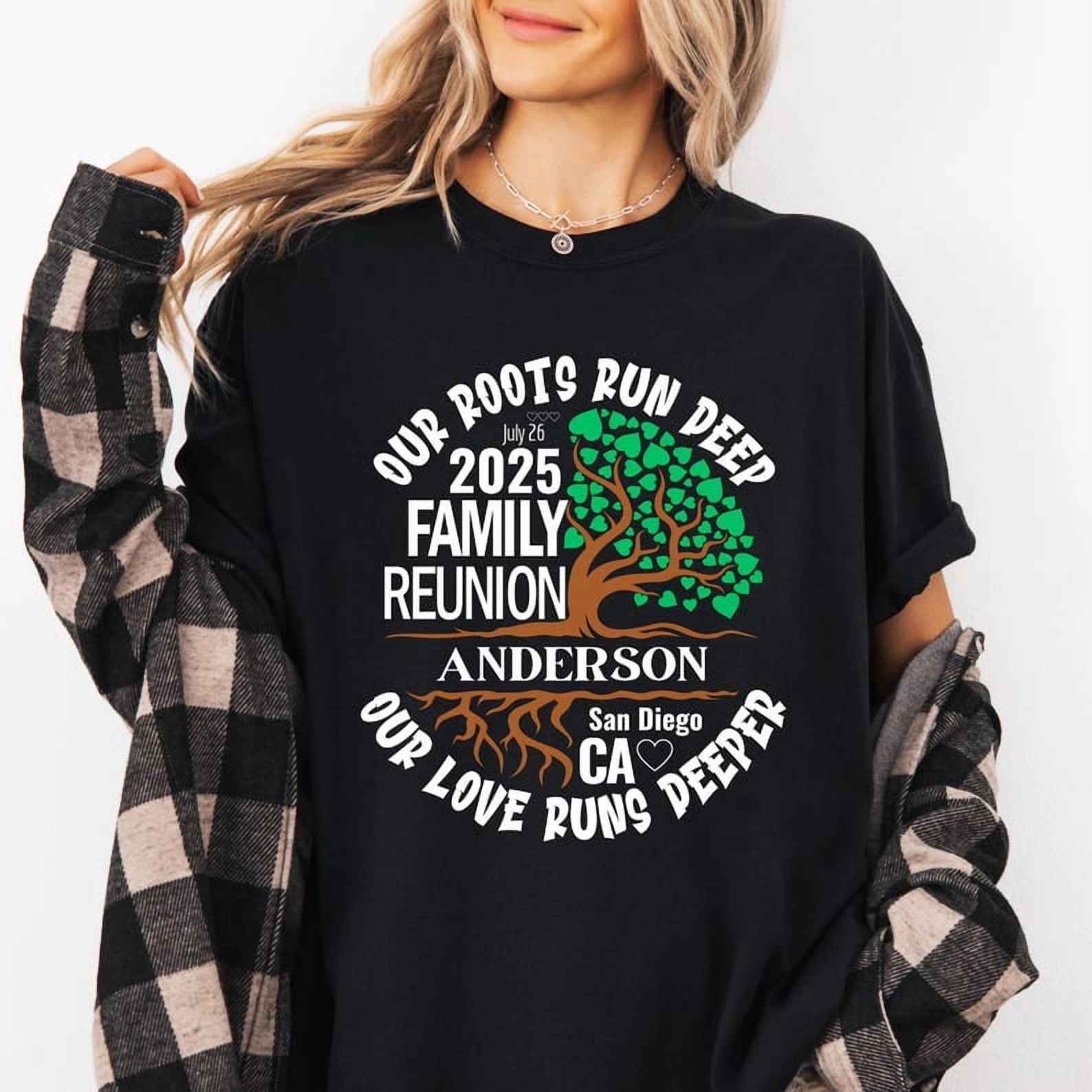 100% cotton tshirts men tee Personalized Family Reunion Shirt 2025 ...