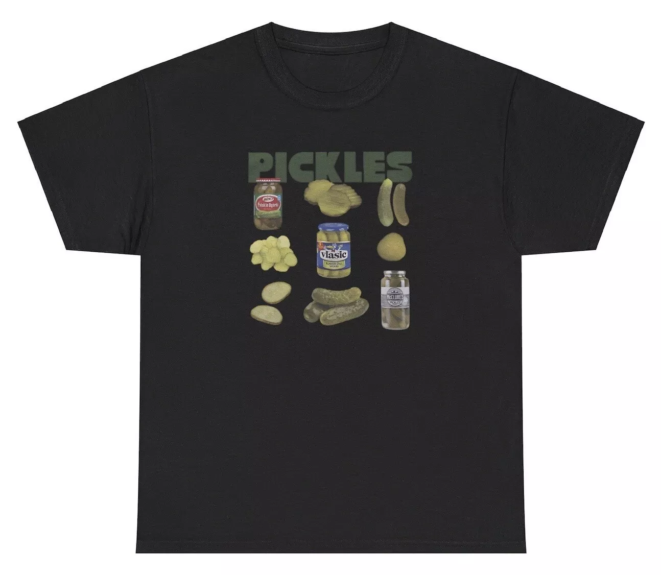 100% cotton tshirts men tee Pickles T Shirt Funny Pickle Food Lovers ...