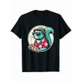 100% cotton tshirts men tee Pizza Funny Food Animal Squirrel T-Shirt ...