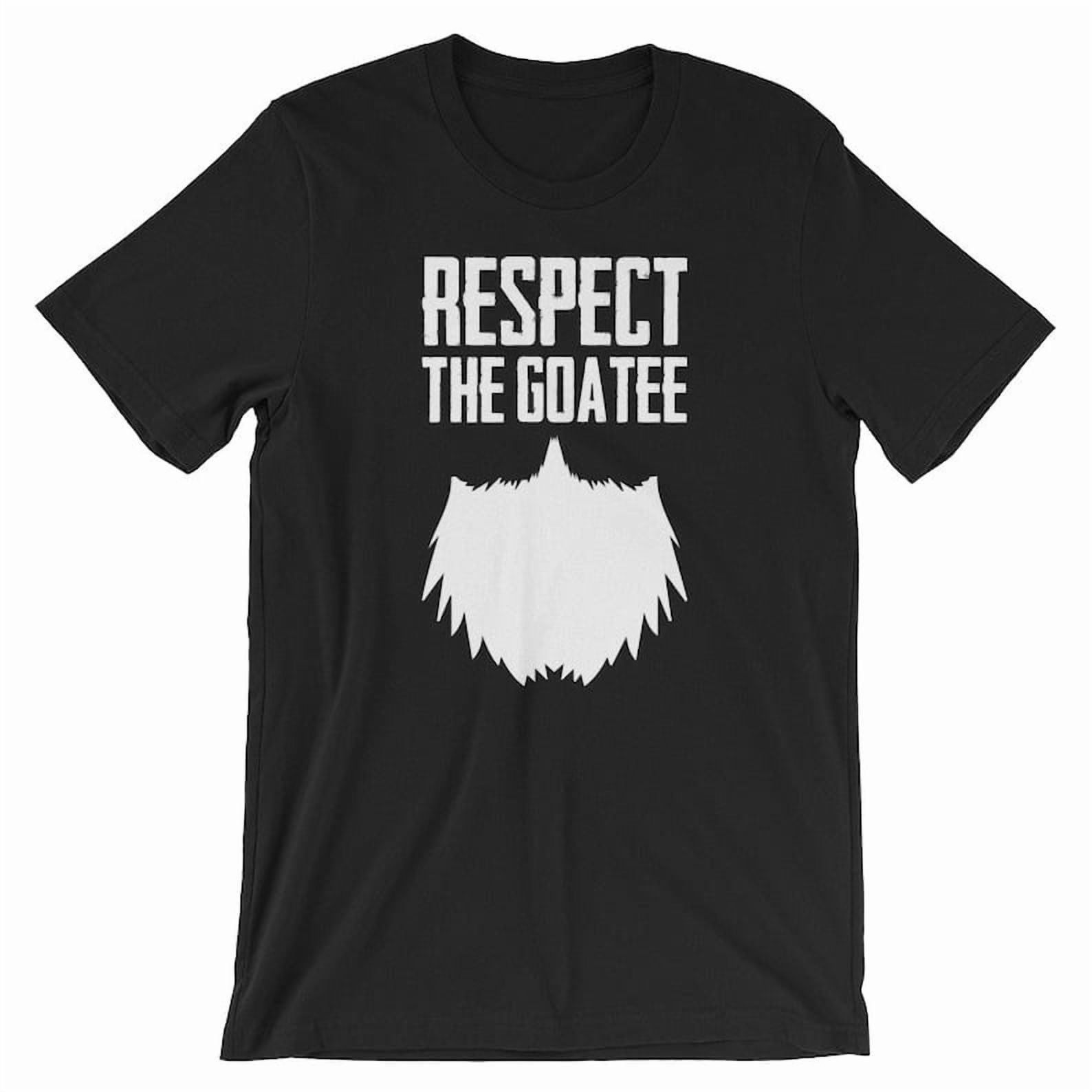 100% cotton tshirts men tee Respect The Goatee Shirt | Funny Beard ...