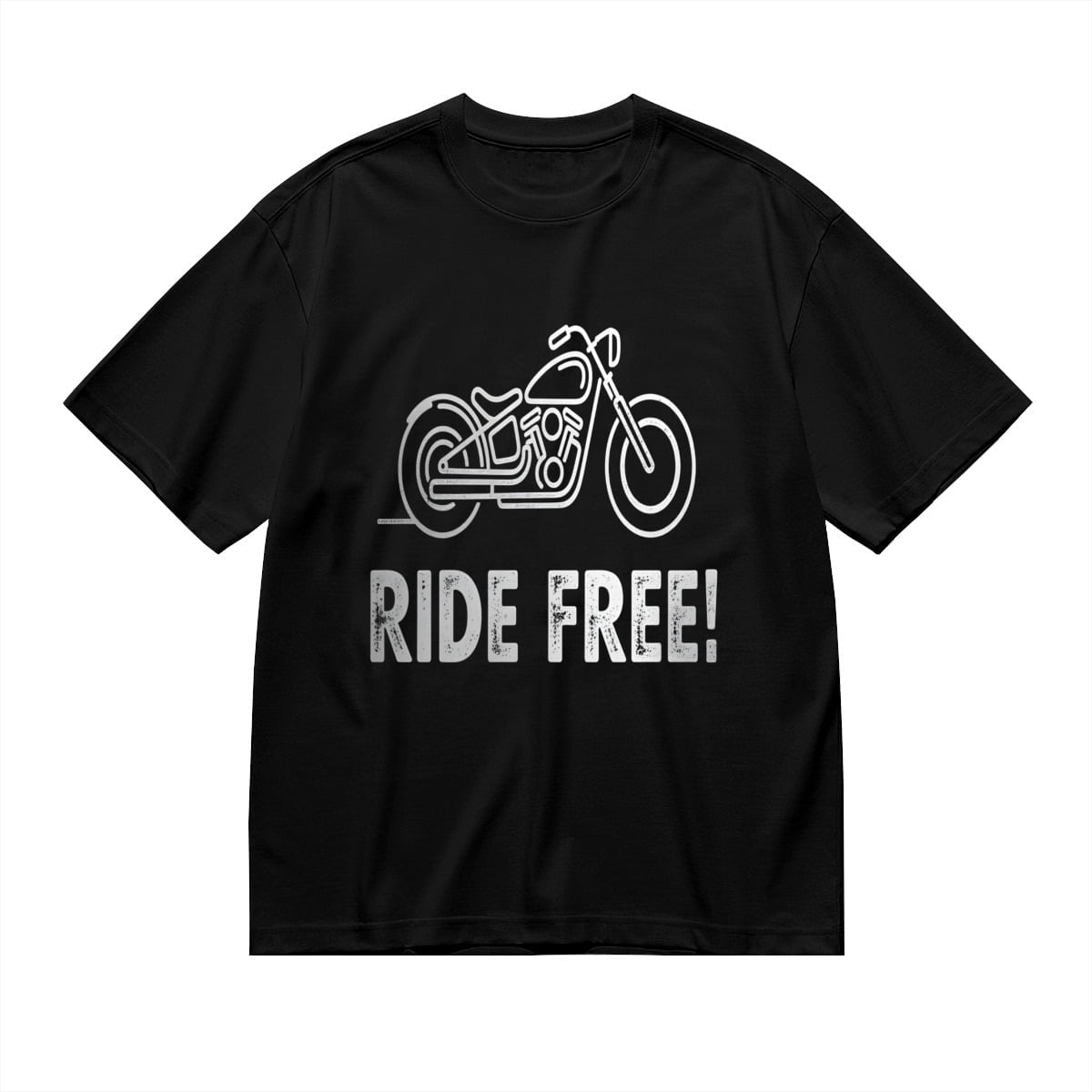 100% cotton tshirts men tee Ride Free, Motorcycle Print, Vintage T ...