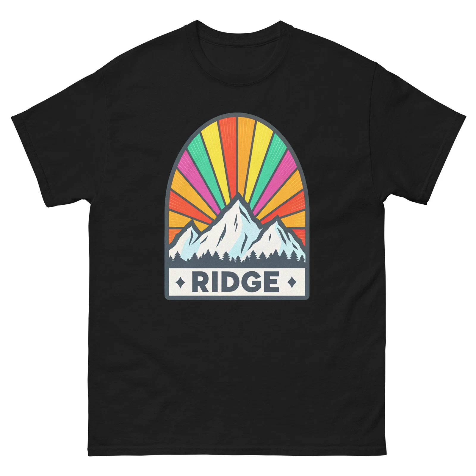 100% cotton tshirts men tee Ridge Geographical Landscape Location ...