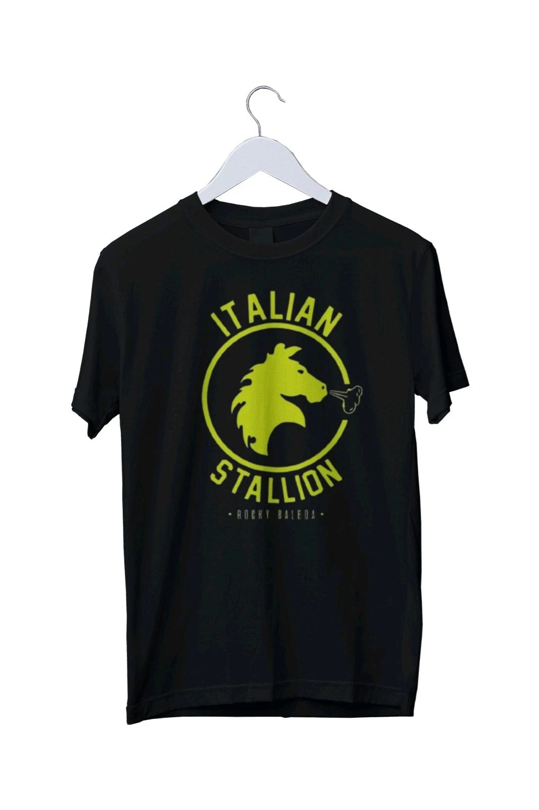 100% cotton tshirts men tee Rocky Balboa Italian Stallion Horse Men ...