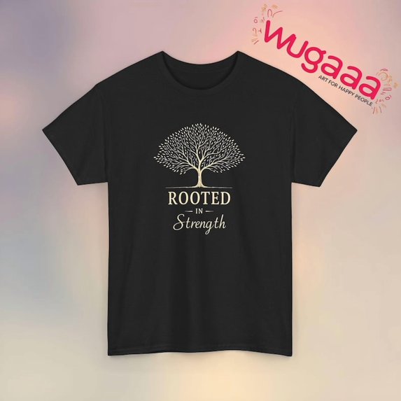 100% cotton tshirts men tee Rooted in Strength T-shirt, Inspirational ...