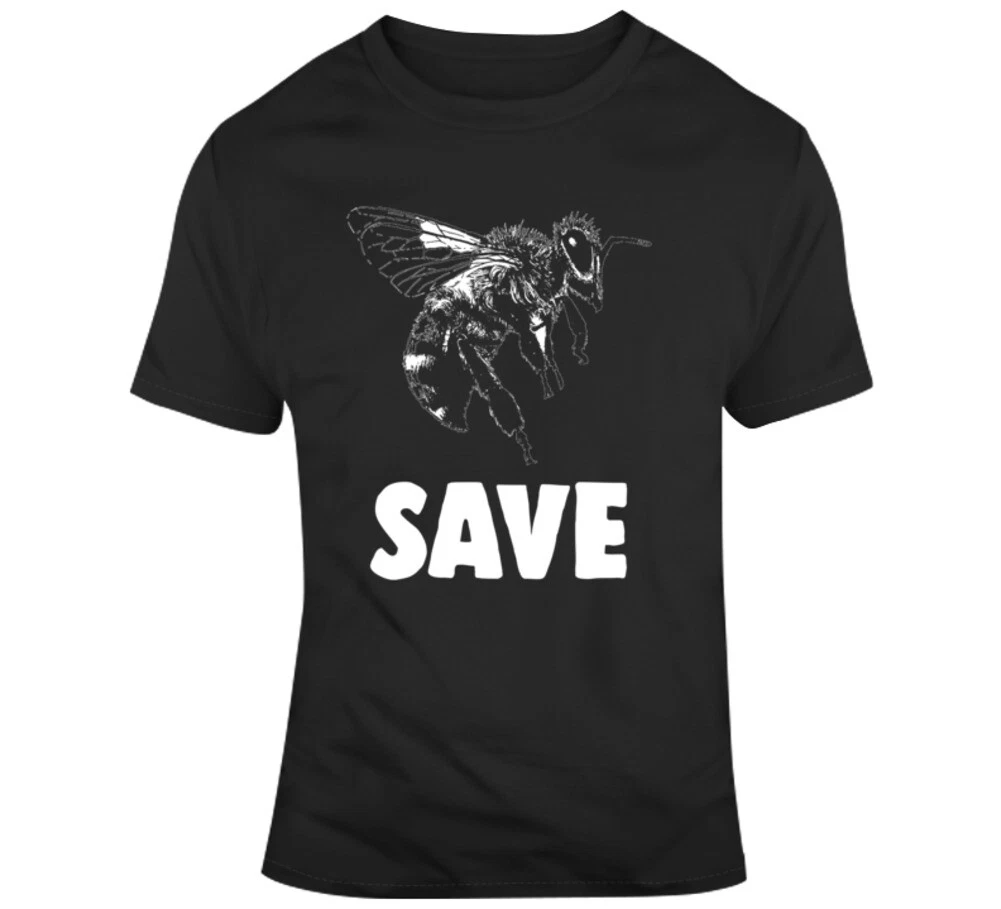 100% cotton tshirts men tee Save the Bee Help More Bees Plant More ...