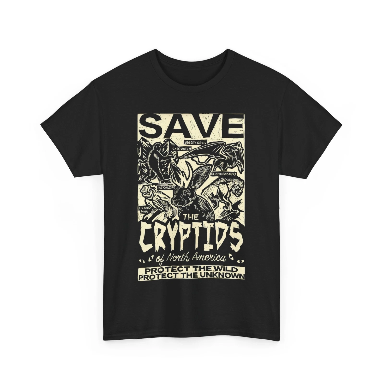 100% cotton tshirts men tee Save the Cryptids Tee, Perfect for Nature ...