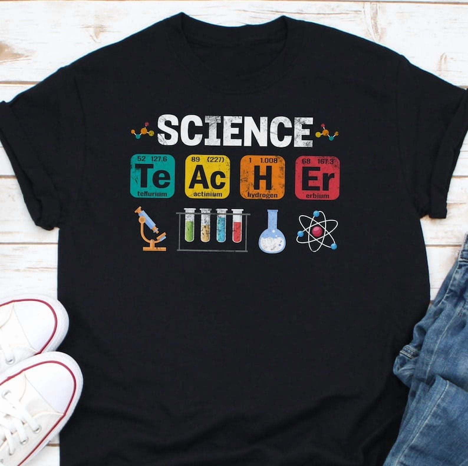 100% cotton tshirts men tee Science Teacher Shirt, Periodic Table Shirt ...