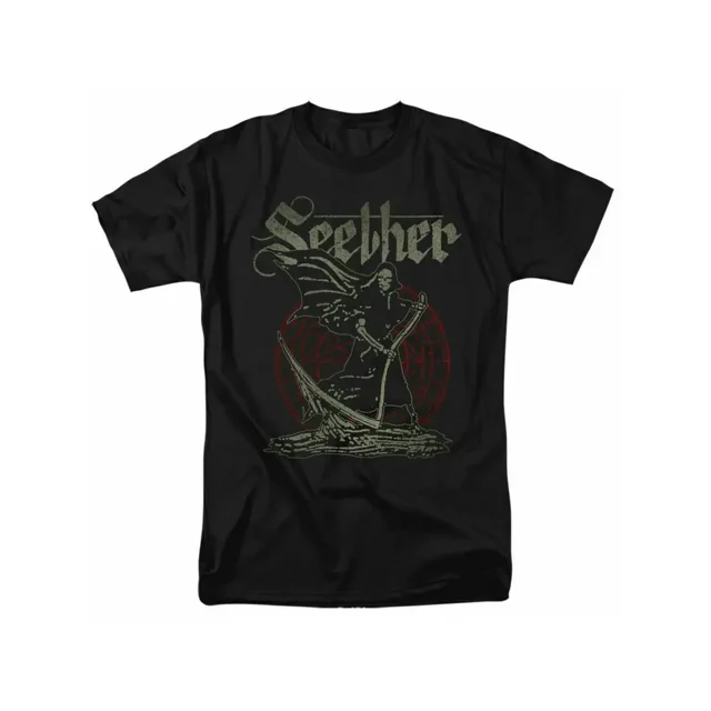 100% cotton tshirts men tee Seether Reaper T Shirt Licensed Rock N Roll ...
