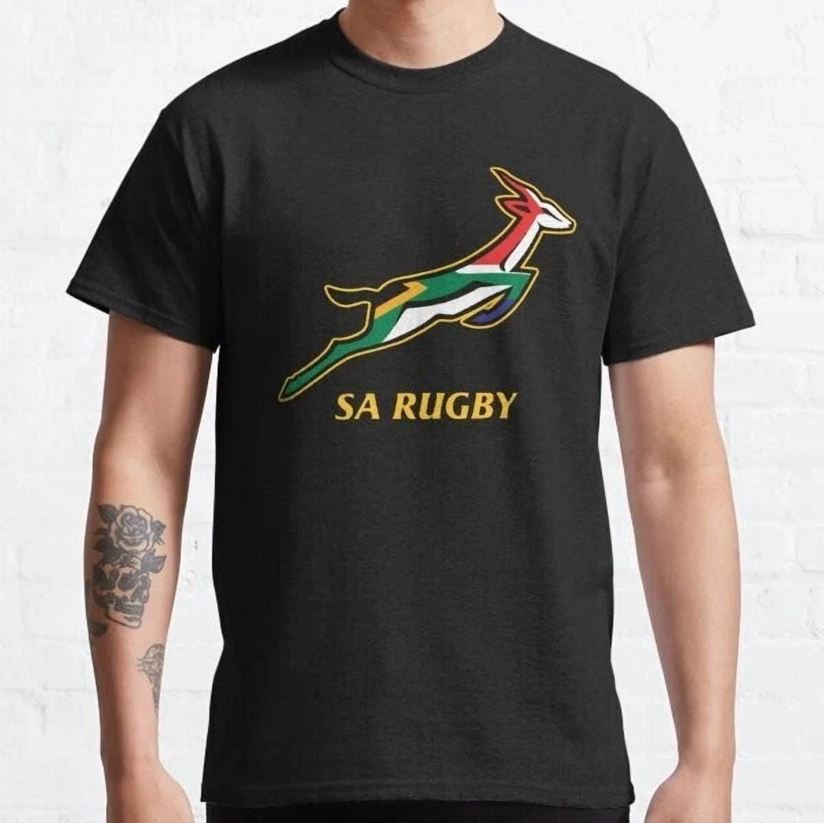 100% cotton tshirts men tee Springboks rugby, South Africa Springbok ...