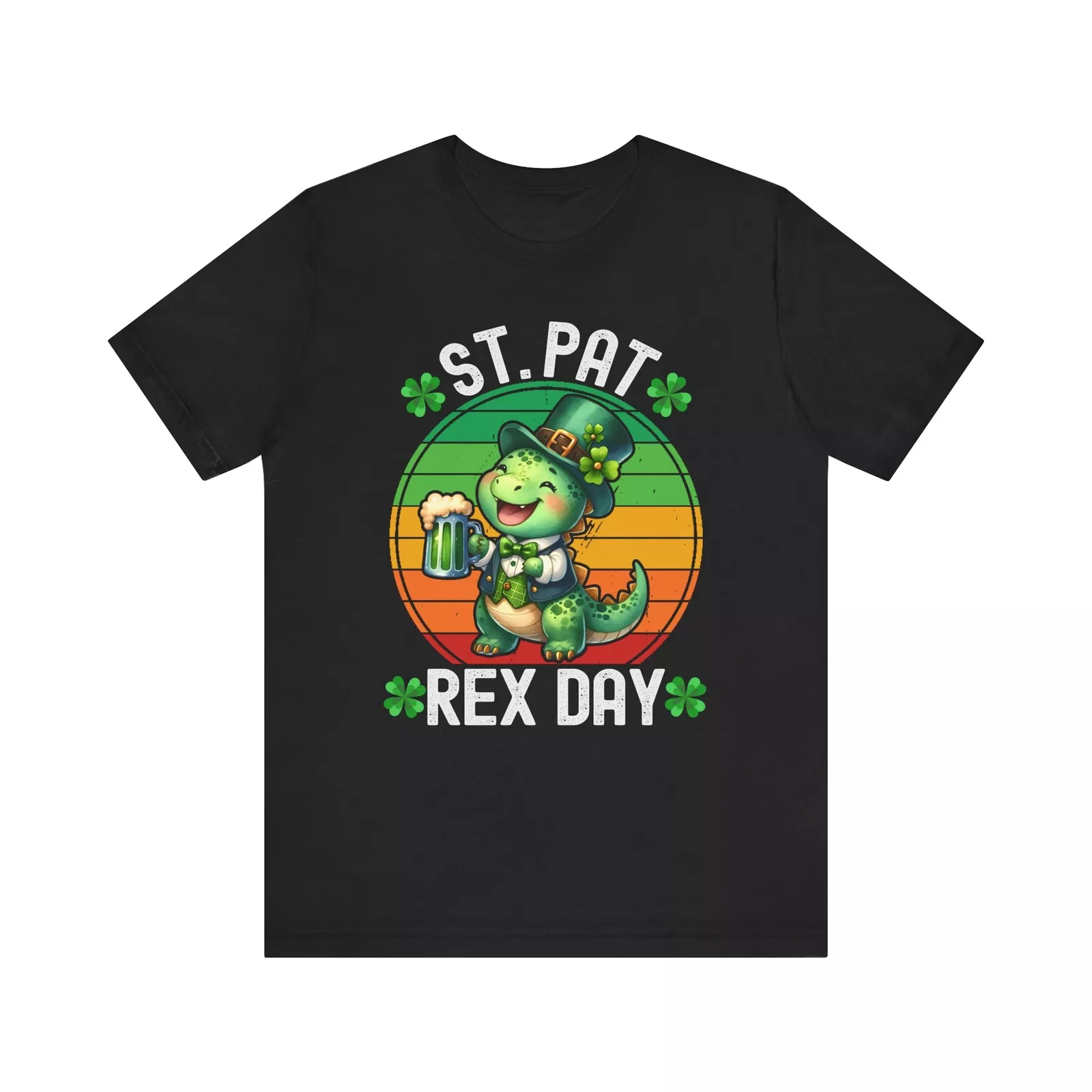 100% cotton tshirts men tee St Pat Rex Day Unisex Tee, St Patrick's Day ...
