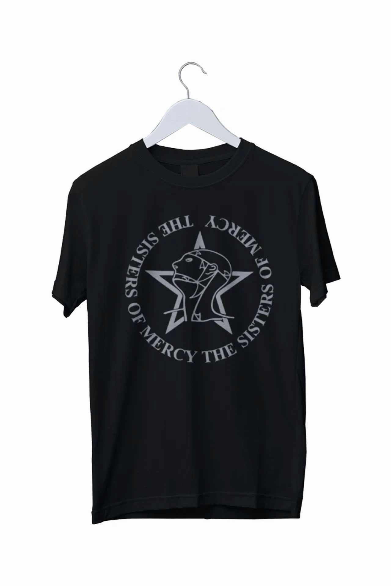100% cotton tshirts men tee The Sisters of Mercy T-Shirt Mens Black ...