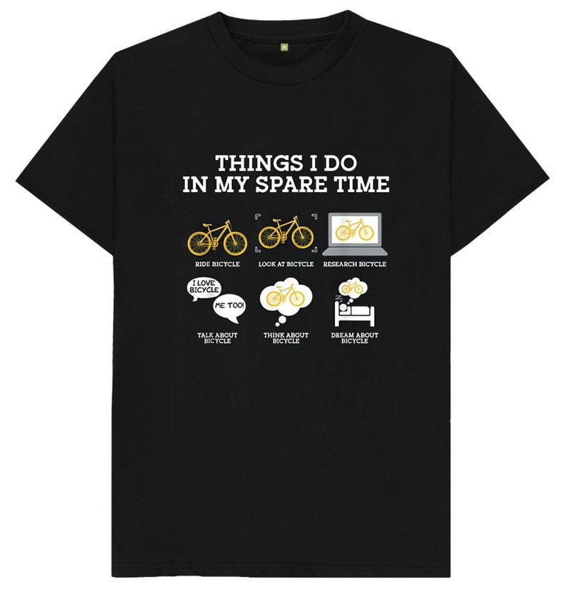 100% cotton tshirts men tee Things I Do In My Spare Time Ride Bicycle ...