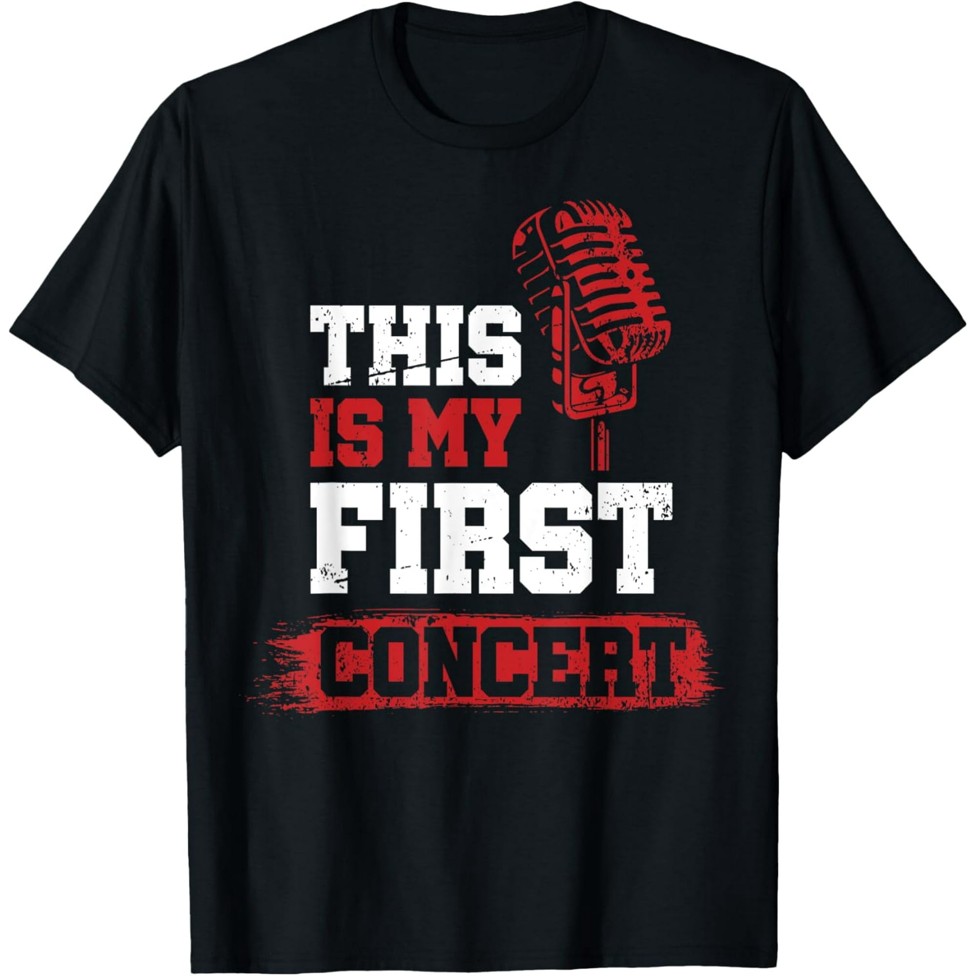 100% cotton tshirts men tee This Is My First Concert T-Shirt - Walmart.com