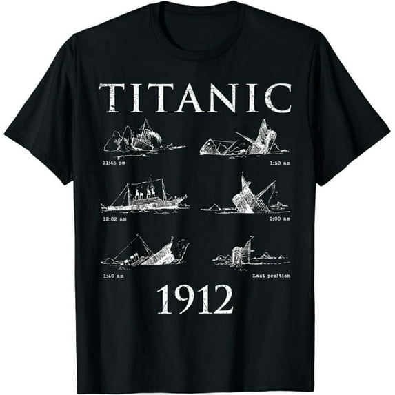100% cotton tshirts men tee Titanic Remembrance Day Titanic Sinking Shirt - Titanic T-Shirt ...