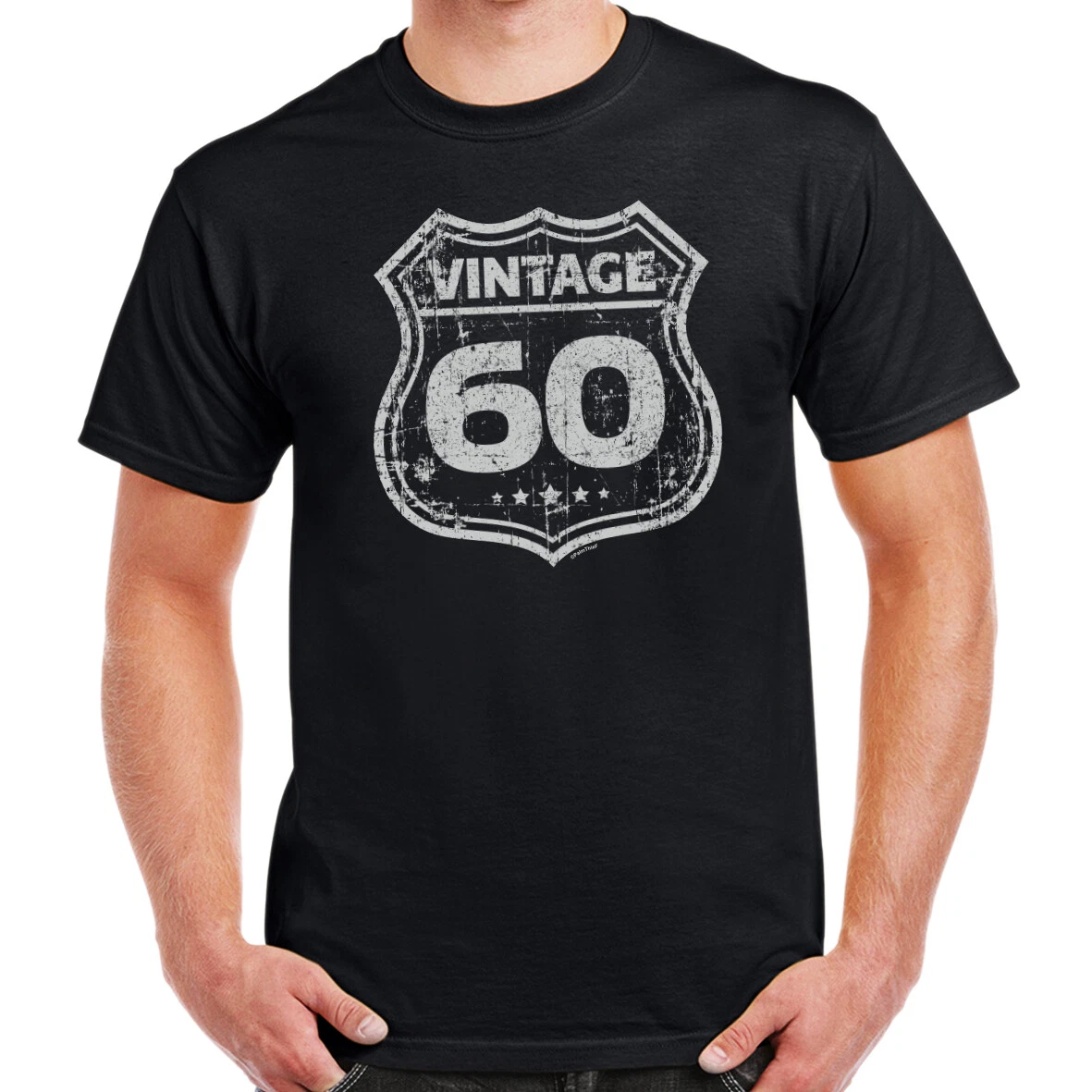 100% cotton tshirts men tee Vintage 60 Years Old T-Shirt Birthday Gift ...