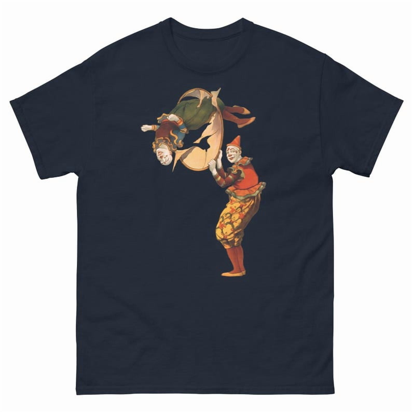 100% cotton tshirts men tee Vintage Acrobats Circus T Shirt | Retro ...