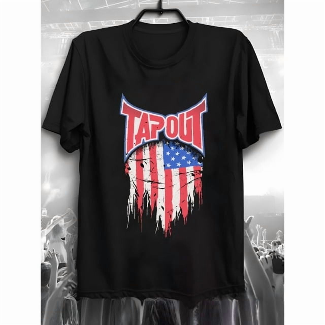 100% cotton tshirts men tee Vintage TAPOUT T-Shirt Men Distressed ...