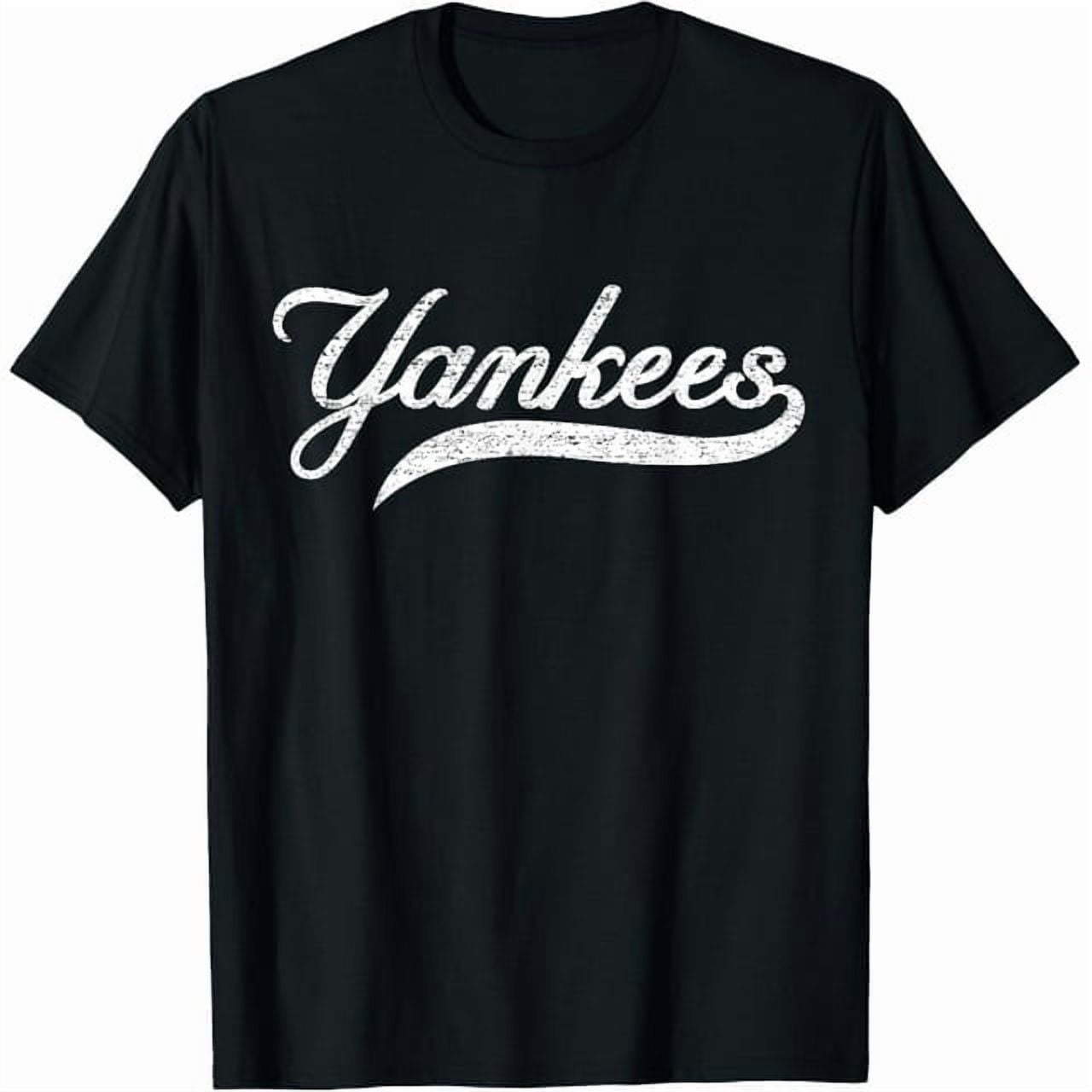 100% cotton tshirts men tee Vintage Yankees Retro Style 70s 80s First ...