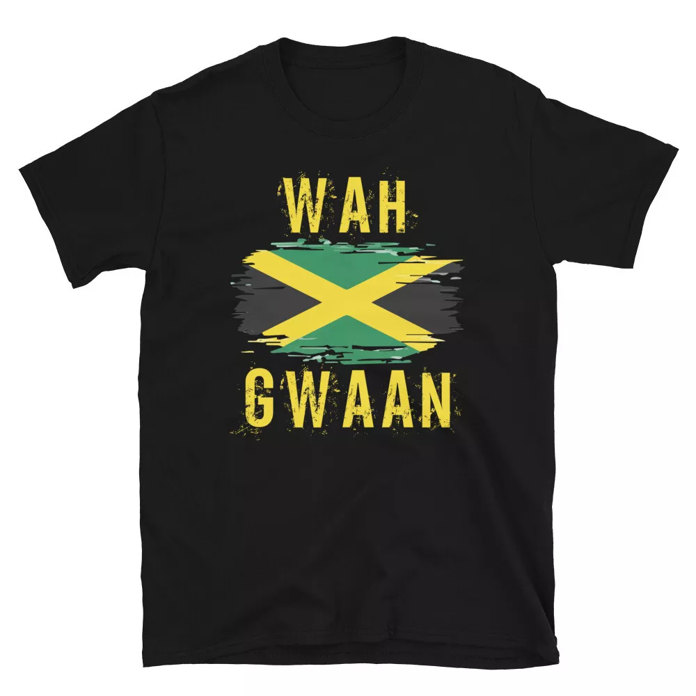 100% cotton tshirts men tee Wah Gwaan Funny Vacations Beach Lovers ...