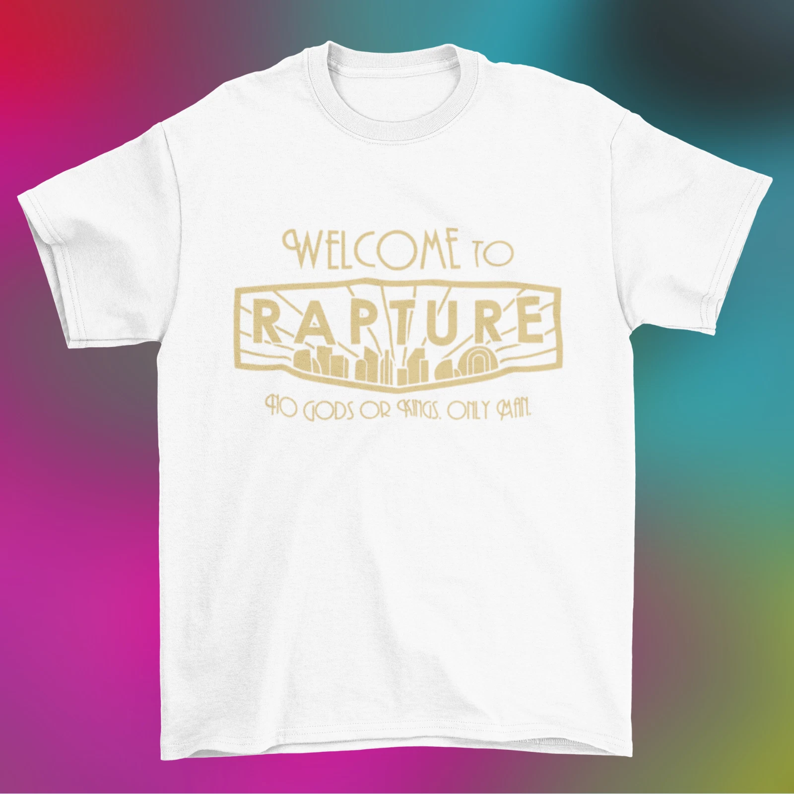 100% cotton tshirts men tee Welcome To Rapture T shirt - FPS RPG Game - Unisex - Walmart.com