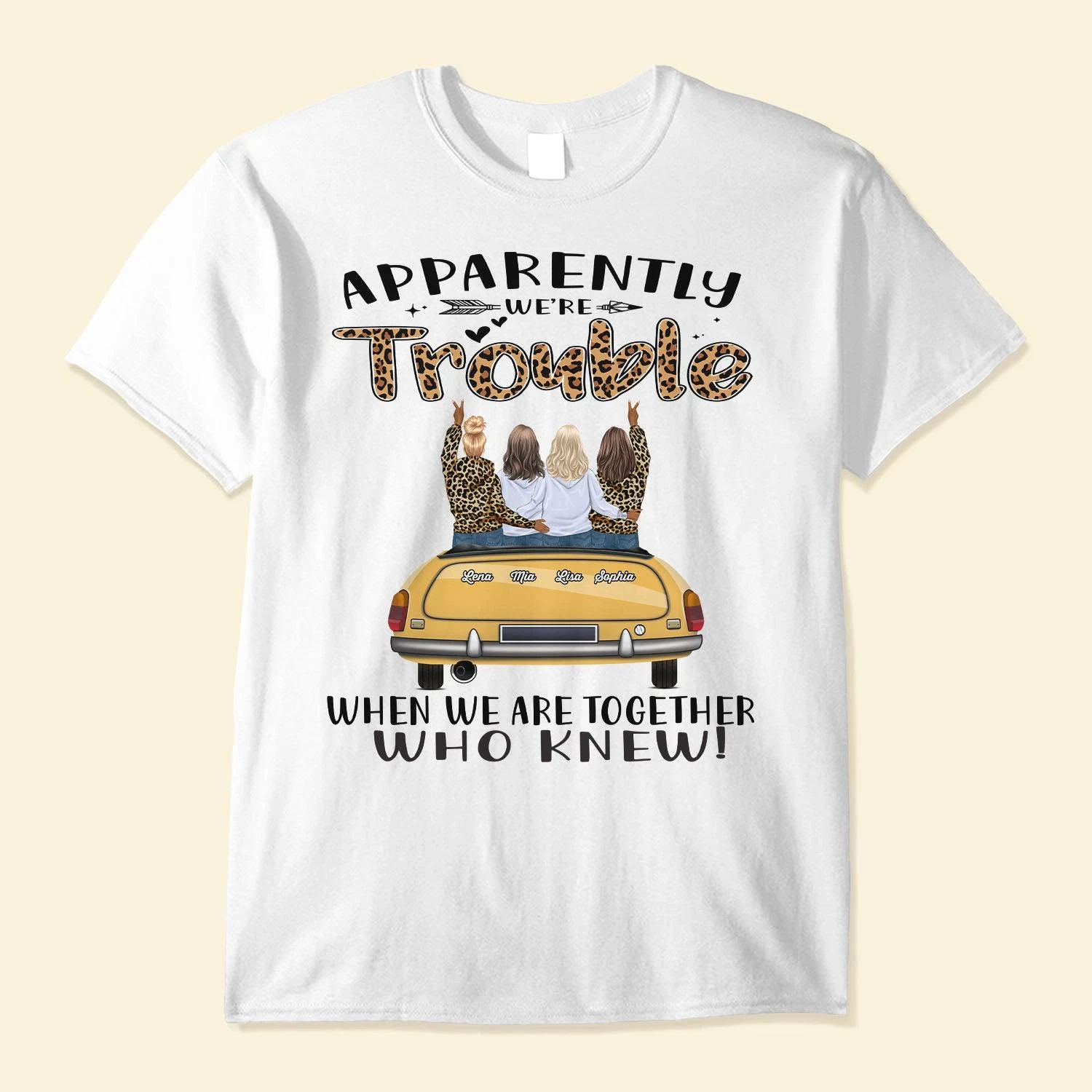 100% cotton tshirts men tee Were Trouble When We Are Together Personalized Shirt_mj0_56 ...