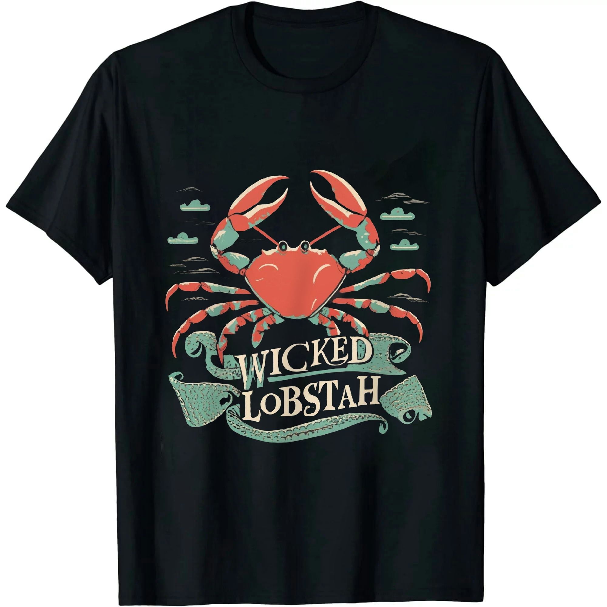 100% cotton tshirts men tee Wicked Good Lobstah Funny Maine Boston Cape ...