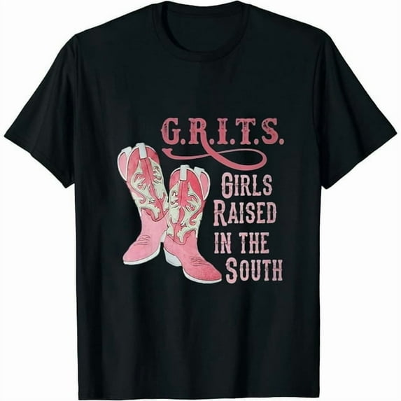 100% cotton tshirts men tee Womens G.R.I.T.S. Girls Raised in the South ...