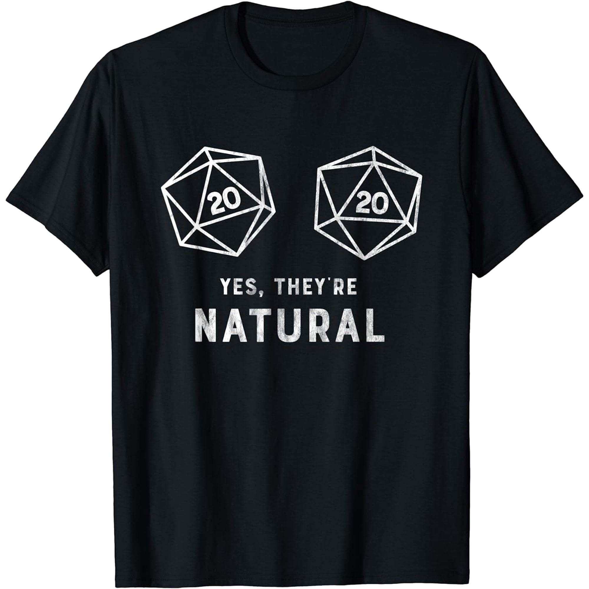 100% cotton tshirts men tee Yes, they're Natural 20 d20 dice funny RPG ...