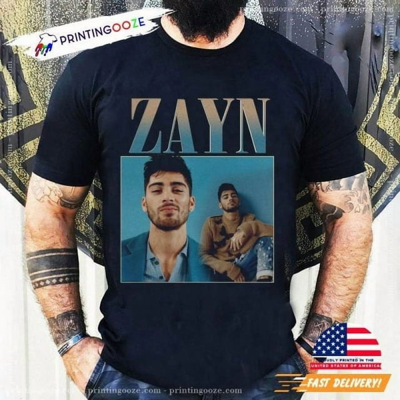 100% cotton tshirts men tee Zayn Malik Fashionista Vintage Tee ...