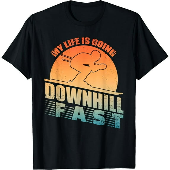 100% cotton tshirts men tee men and women can wear,Funny Skiing Art For ...