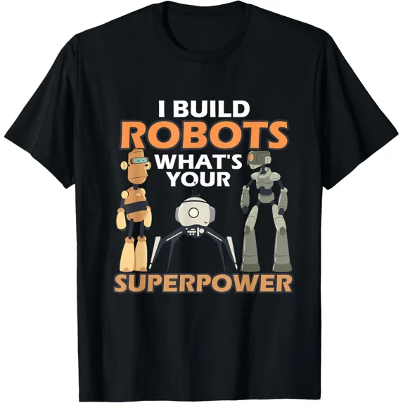 100% cotton tshirts men tee robot, robotics, robot science, robot ...