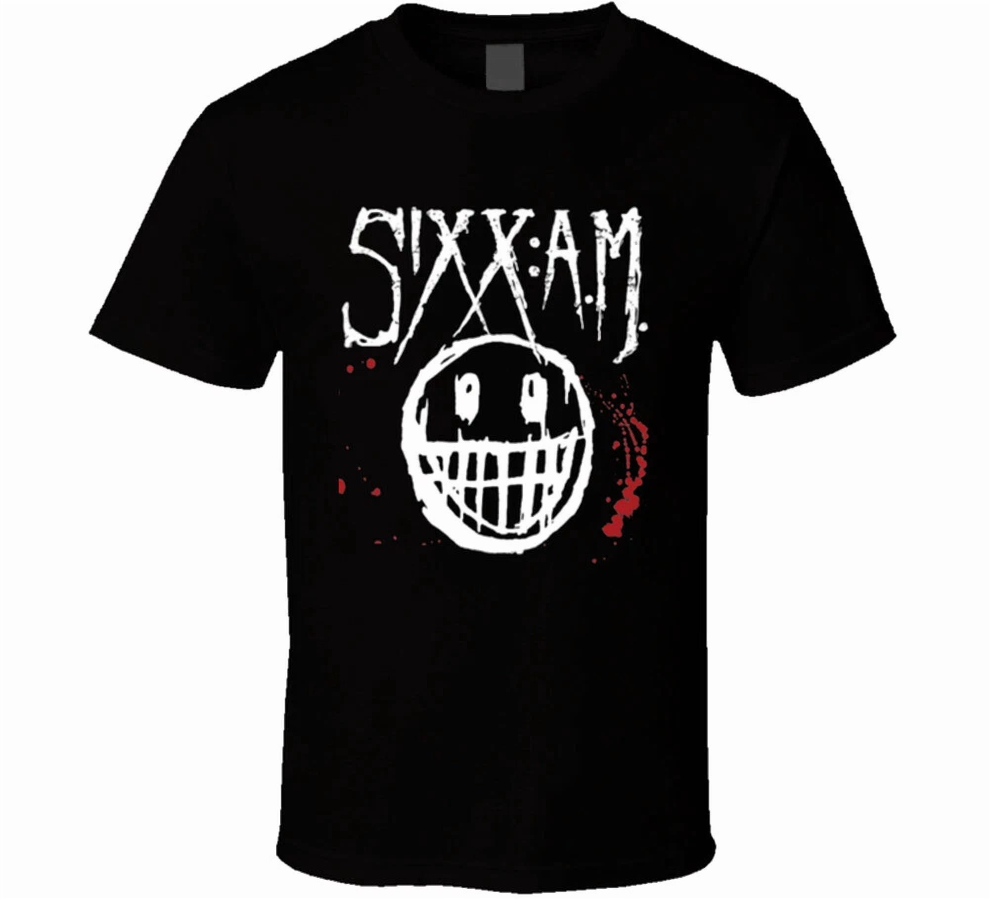 100% cotton tshirts men tee sixx am T Shirt - Walmart.com