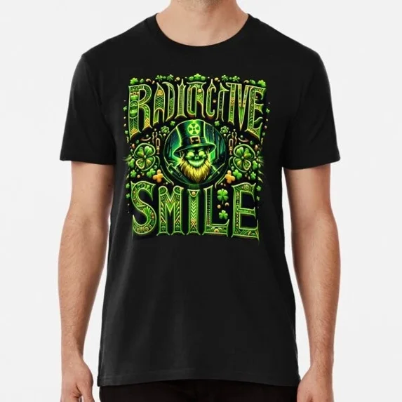 100% cotton tshirts men tee smile radioactive Made in Australia T-Shirt ...