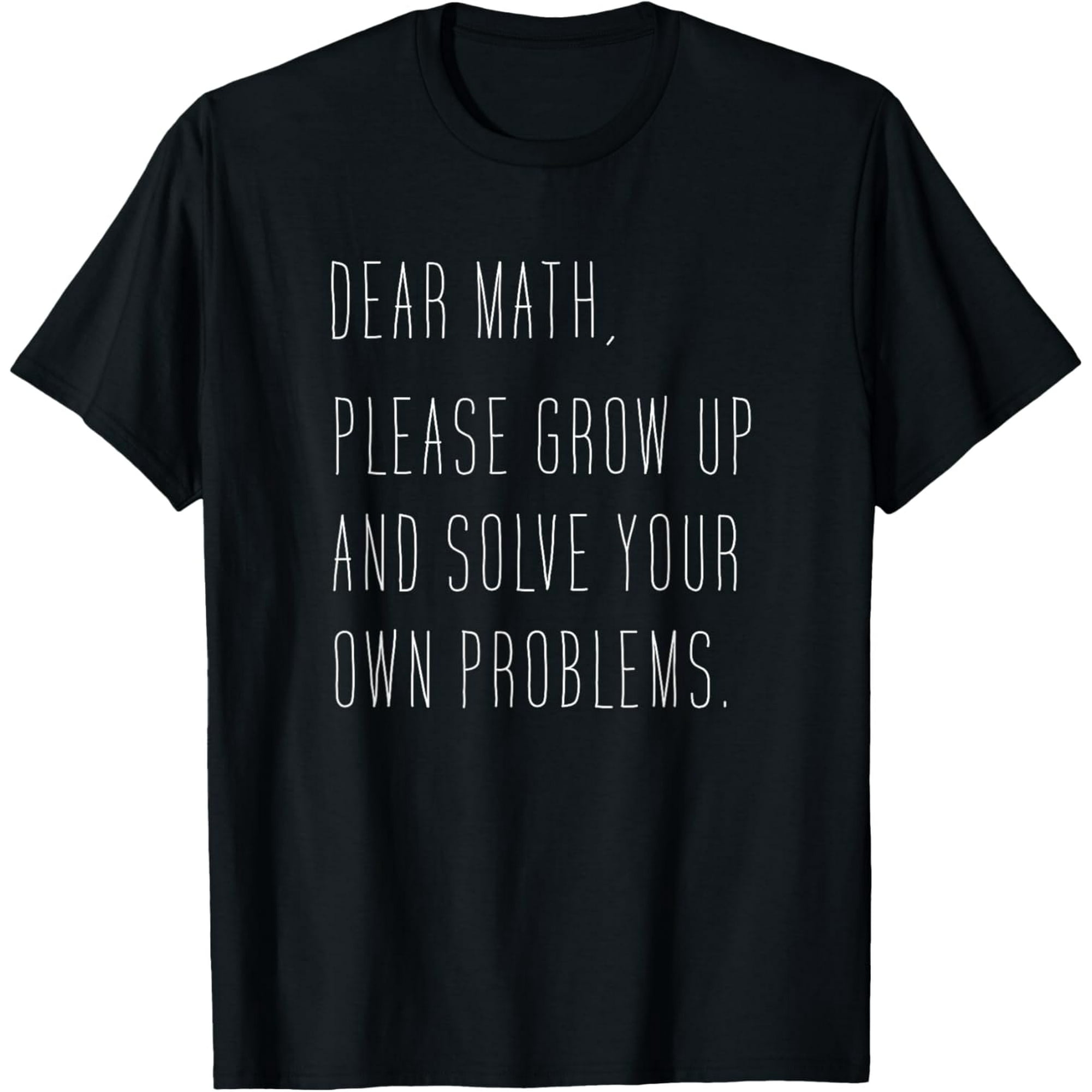 100% cotton tshirts men tee t-shirt Dear Math Funny Tweens Teen Boys ...