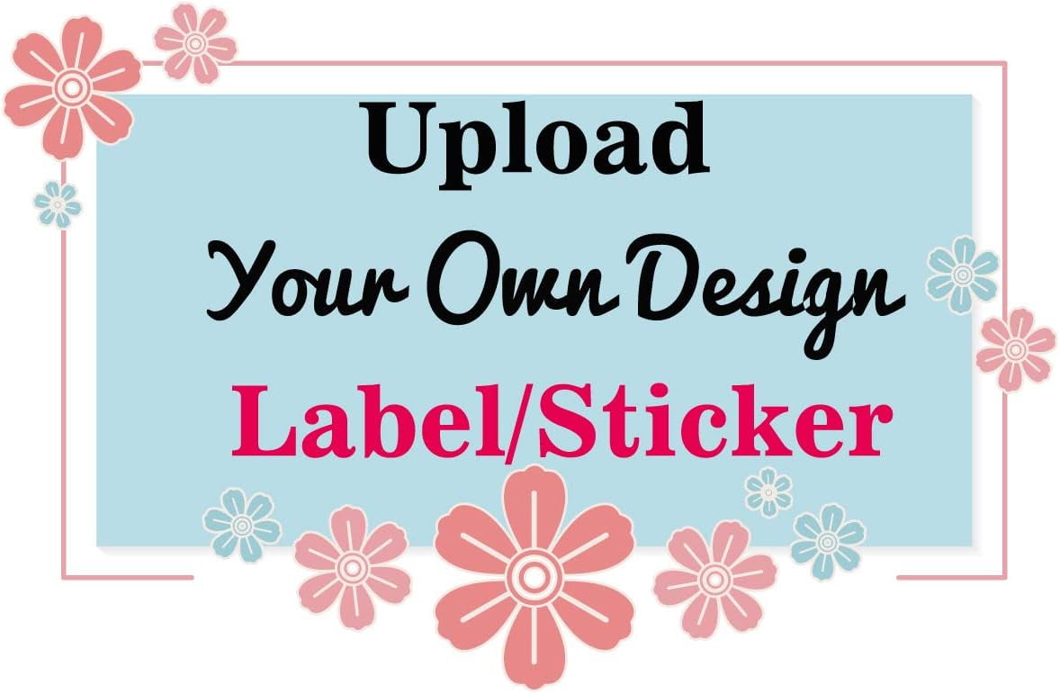 100 count Custom Sticker Labels,Personalized Business Text,Logo,Image ...