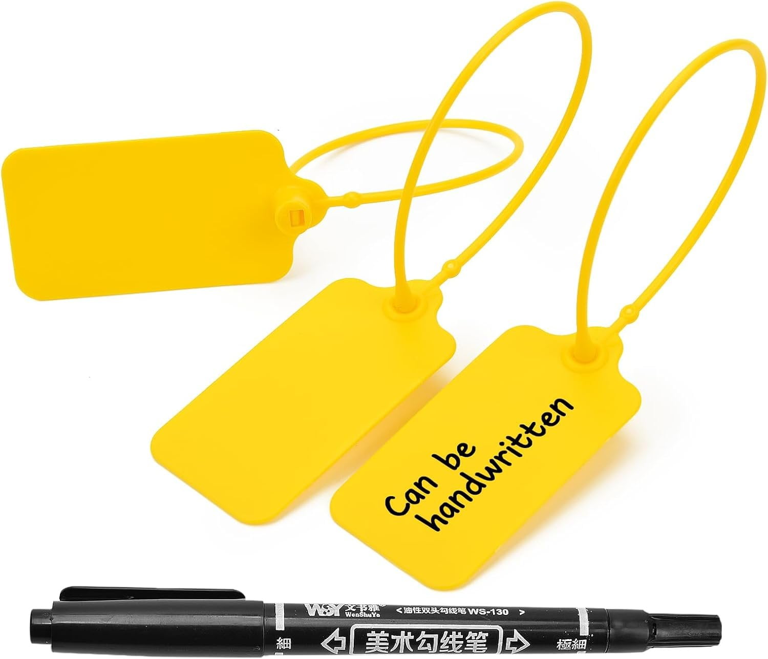 100 count Luggage Tags Seals Label Logistics Sign Tie Bag Tag, Sealing ...