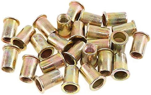 100 count M10 Rivet Nuts Metric Zinc Plated Rivet Nut Rivet Nut Flat ...