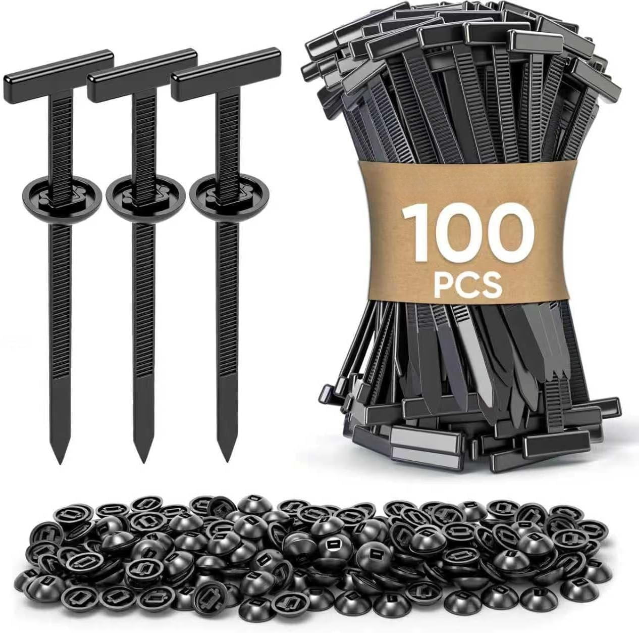 100 count Nylon Universal Tie Buckle for , Self-Locking Zip Ties ...