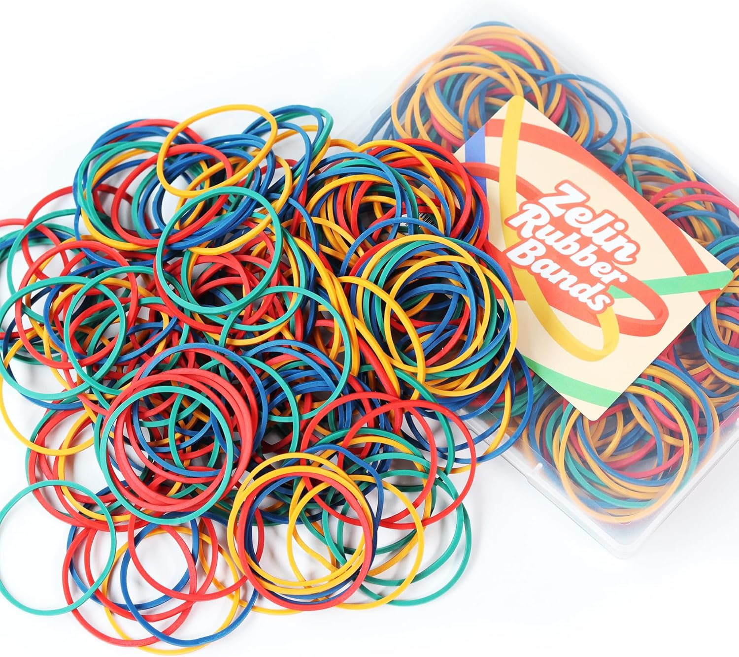 100 count Rubber Bands, Office Supplies, Boxed Colorful Rubber Bands ...