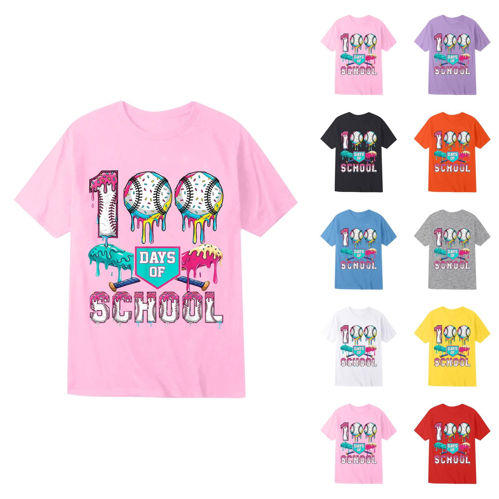100 Days Of School Shirt Back to School Short Sleeve Boys T Shirts ...