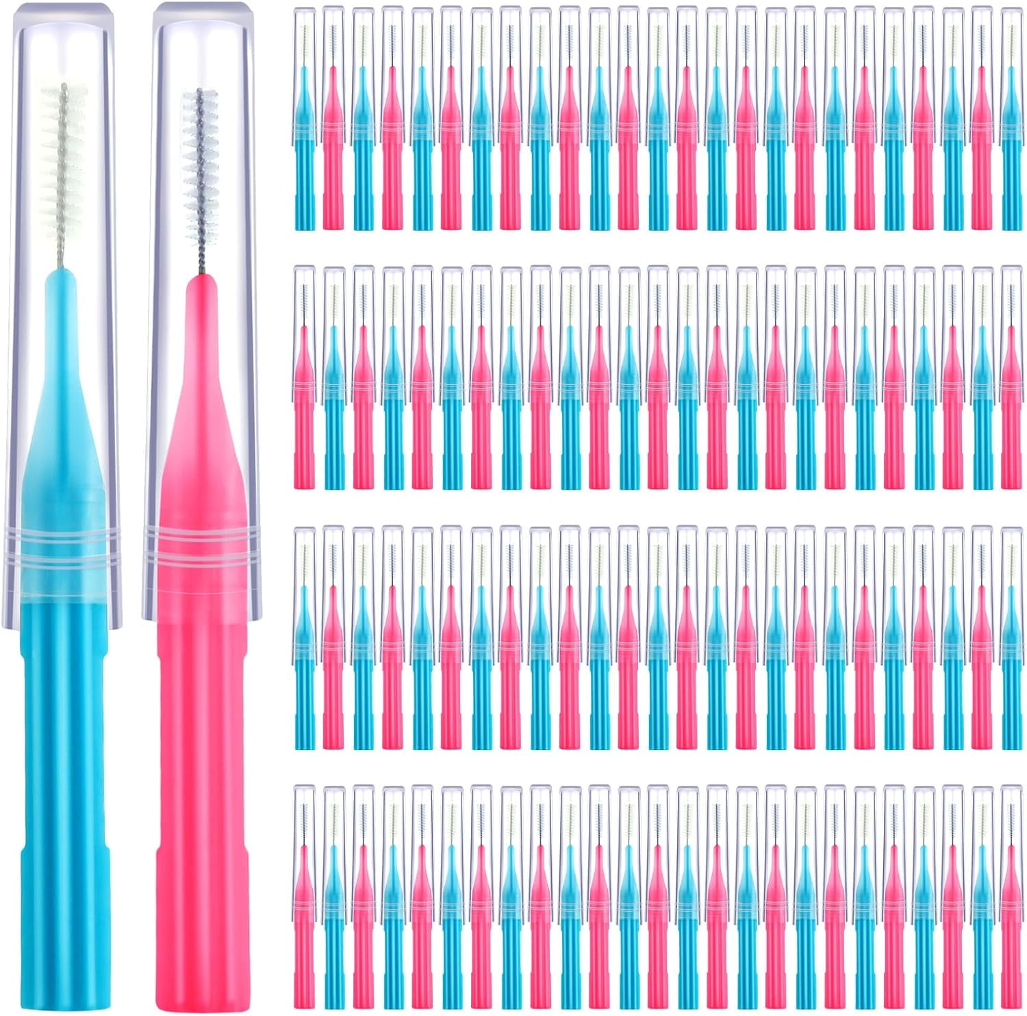 100 dental braces brushes, used for cleaning interdental spaces ...
