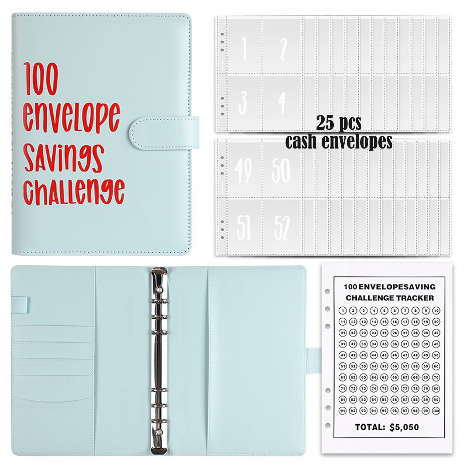 100 envelopes Money Saving Challenge, Easy and Fun Way to Save $5,050 ...