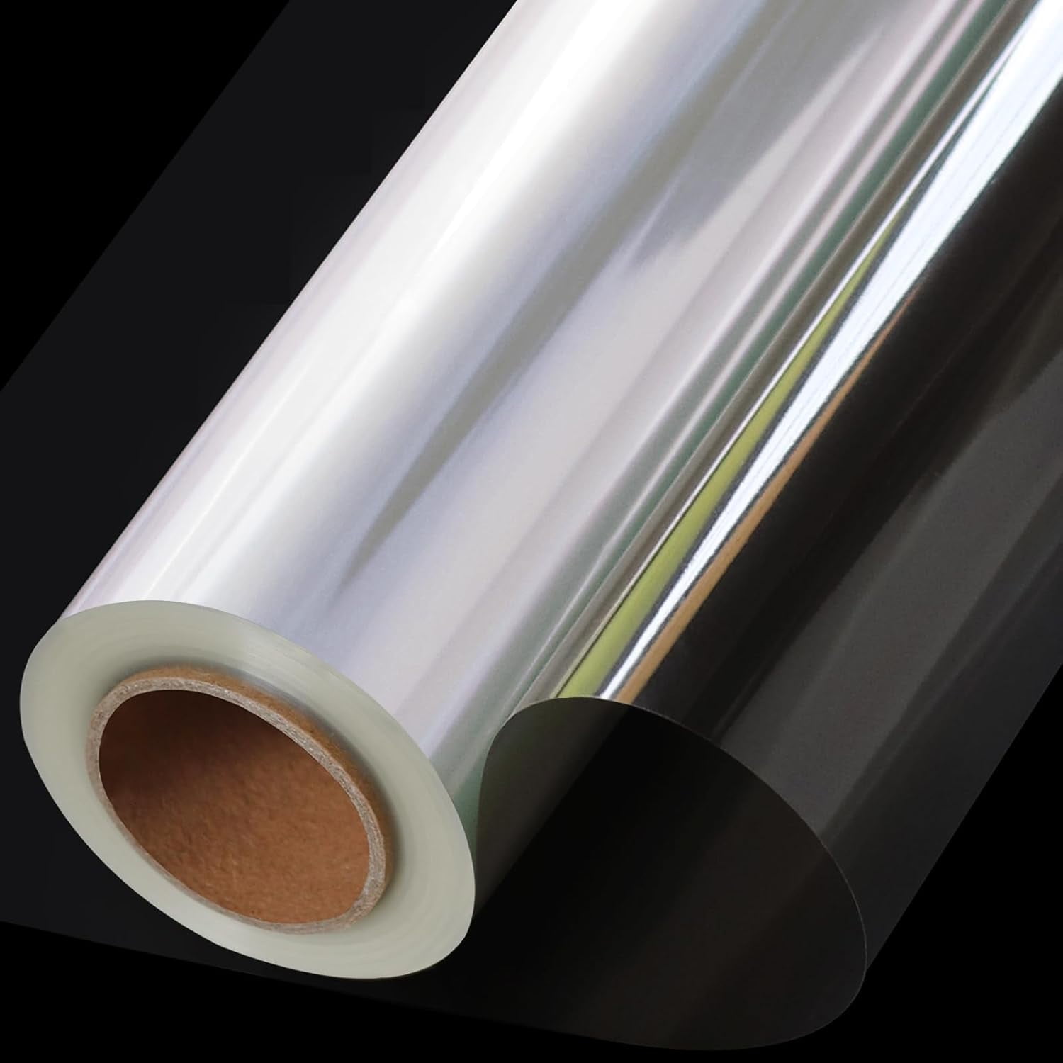 100 ft Extra Wide Clear Cellophane Wrap Roll, 34" x 100', Thicker ...
