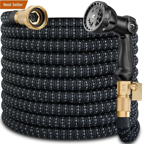 100 ft Garden Hose Expandable Hose-2025 Upgraded Flexible Water Hose ...